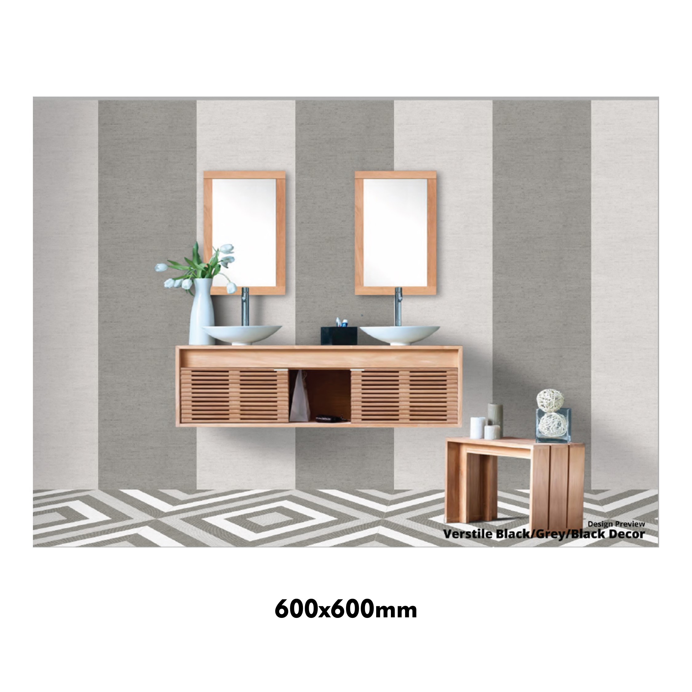 RANGE Verstile Grey 600x600mm – Silica