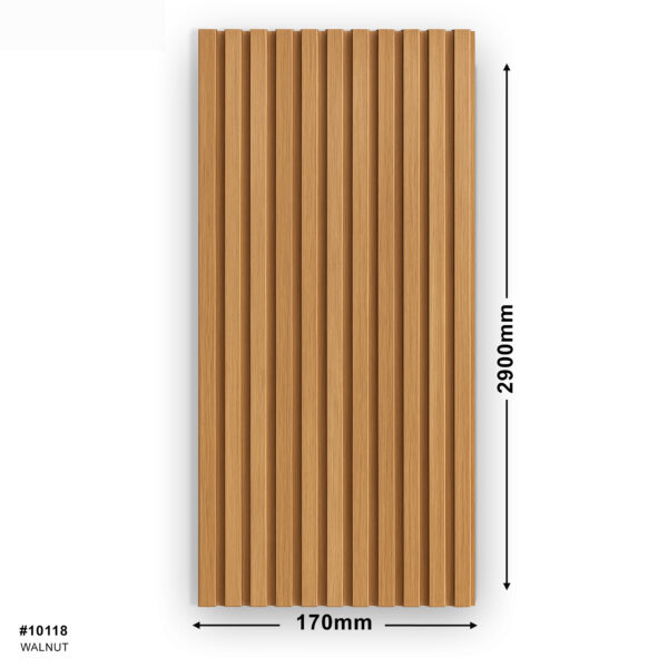Indoor WPC Wall Panel(WALNUT) 2900x170x18mm – Silica